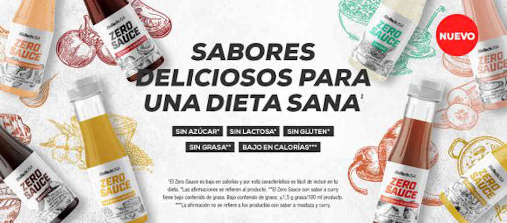 BioTech USA Zero Sauce Spicy Garlic - Salsa Ajo Picante 350 ml